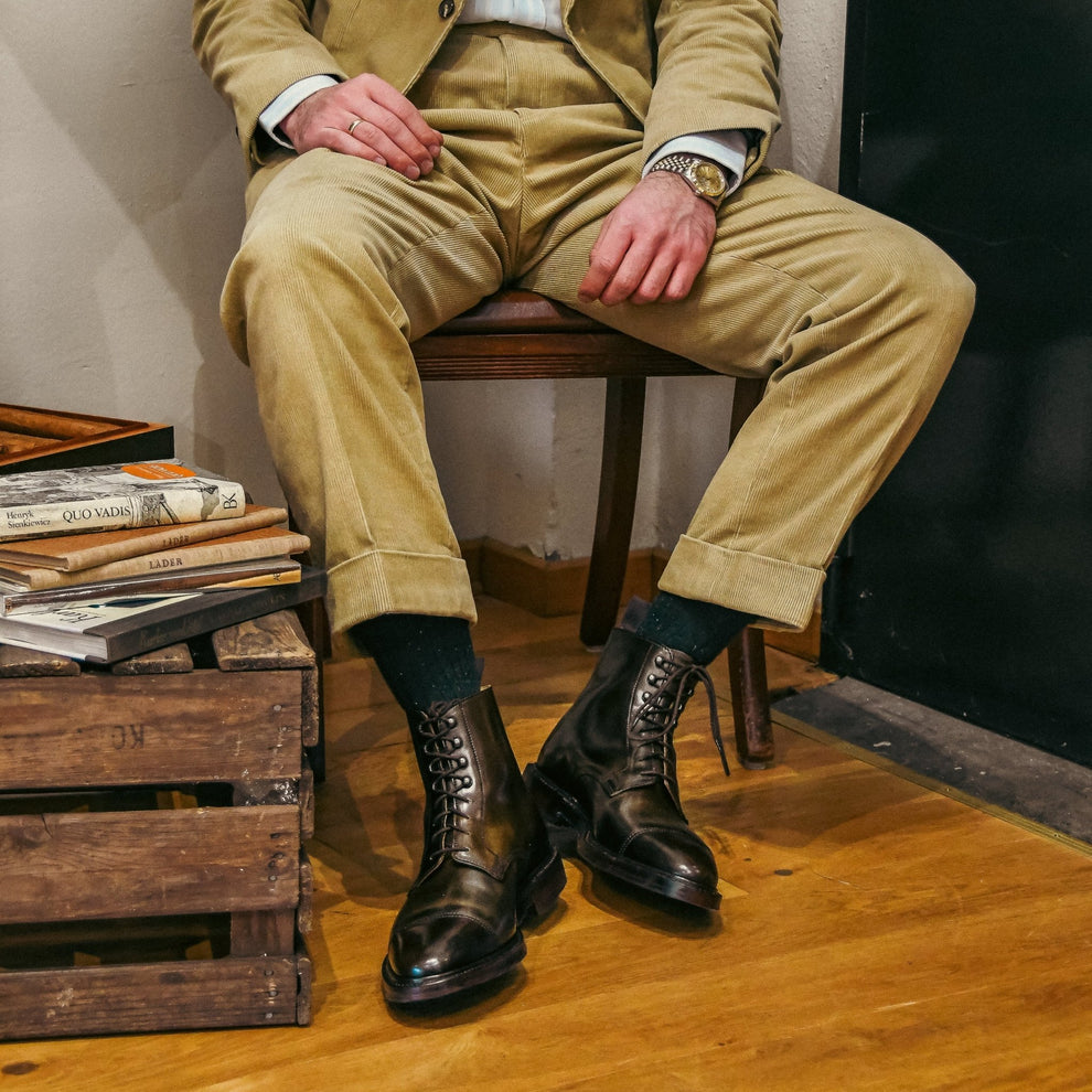 Crockett & Jones Harlech – Men's Cordovan Derby Boots – Hammargruppen